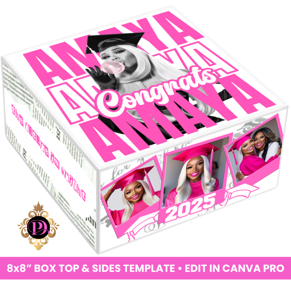 Grad Box Template – Posh Design Co.