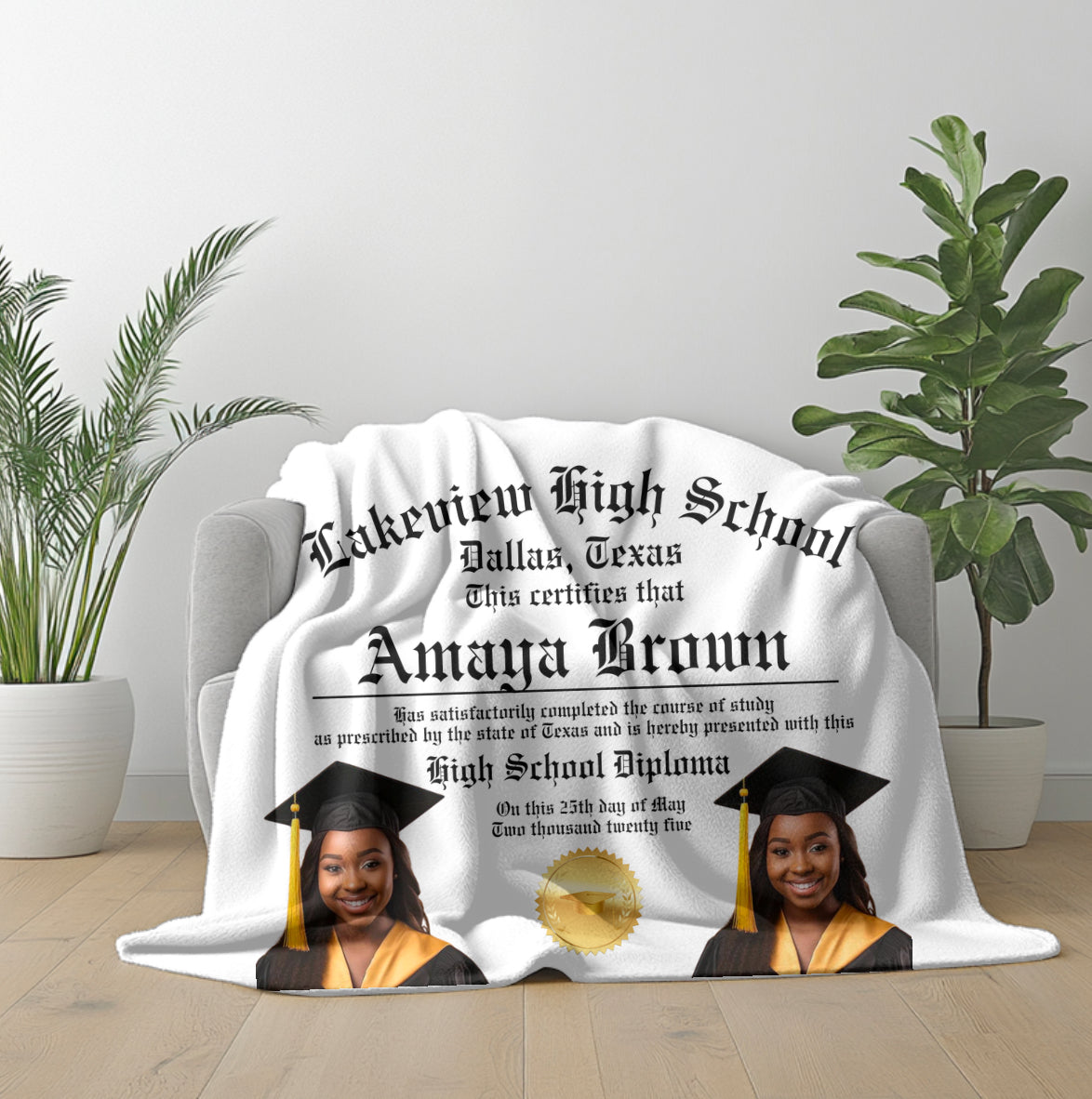 Diploma Blanket Template – Posh Design Co.
