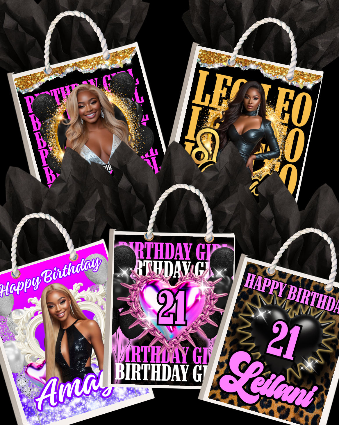 Gift Bag Label Template Bundle – Posh Design Co.