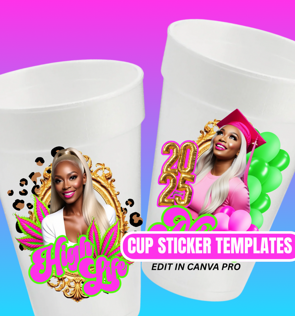 20 Cup Sticker Template Bundle – Posh Design Co.
