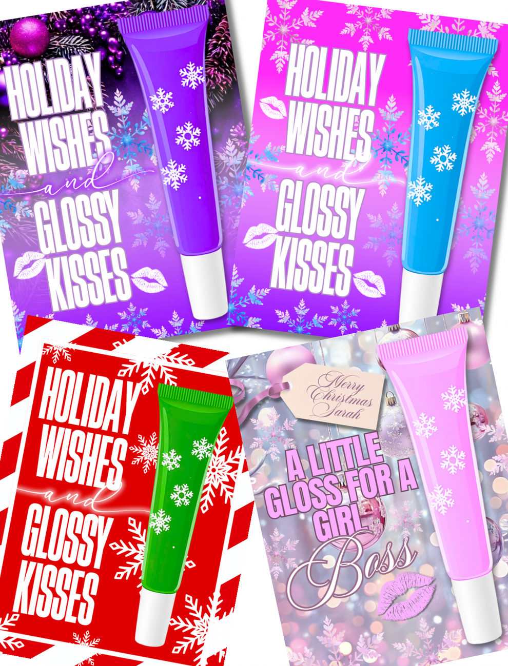 Lip Gloss Card Templates – Posh Design Co.