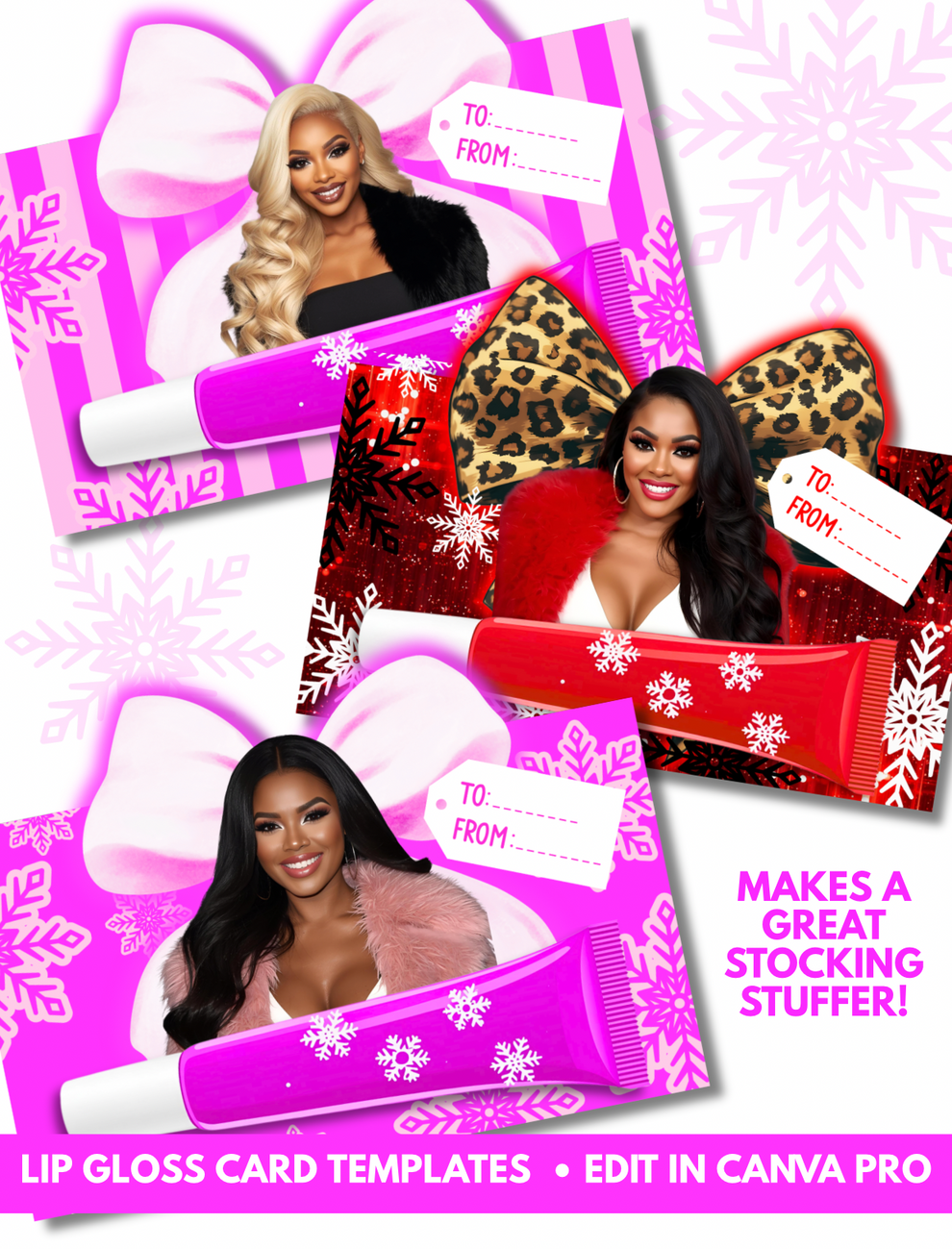 Lip Gloss Card Templates – Posh Design Co.