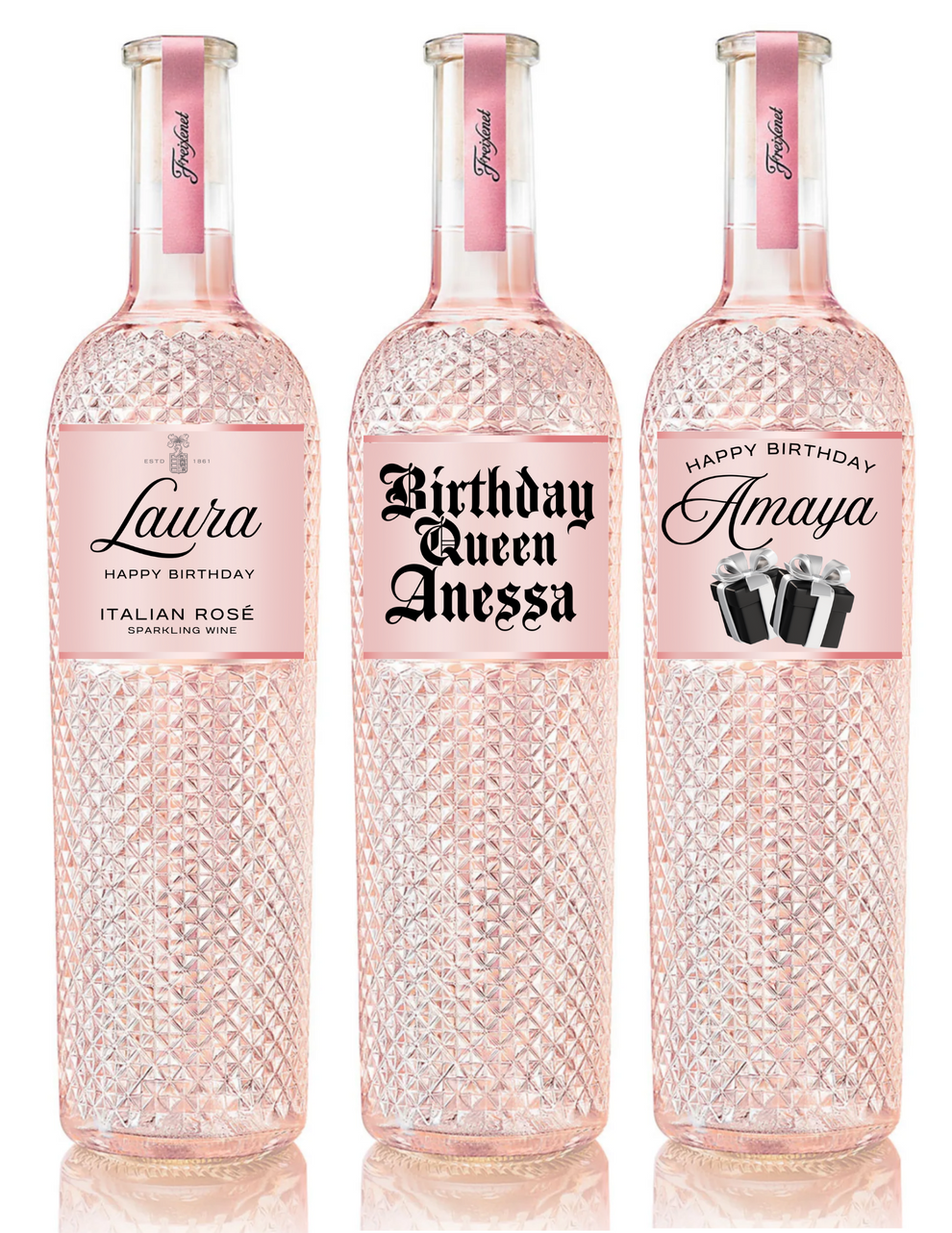 Pink Rose Labels – Posh Design Co.