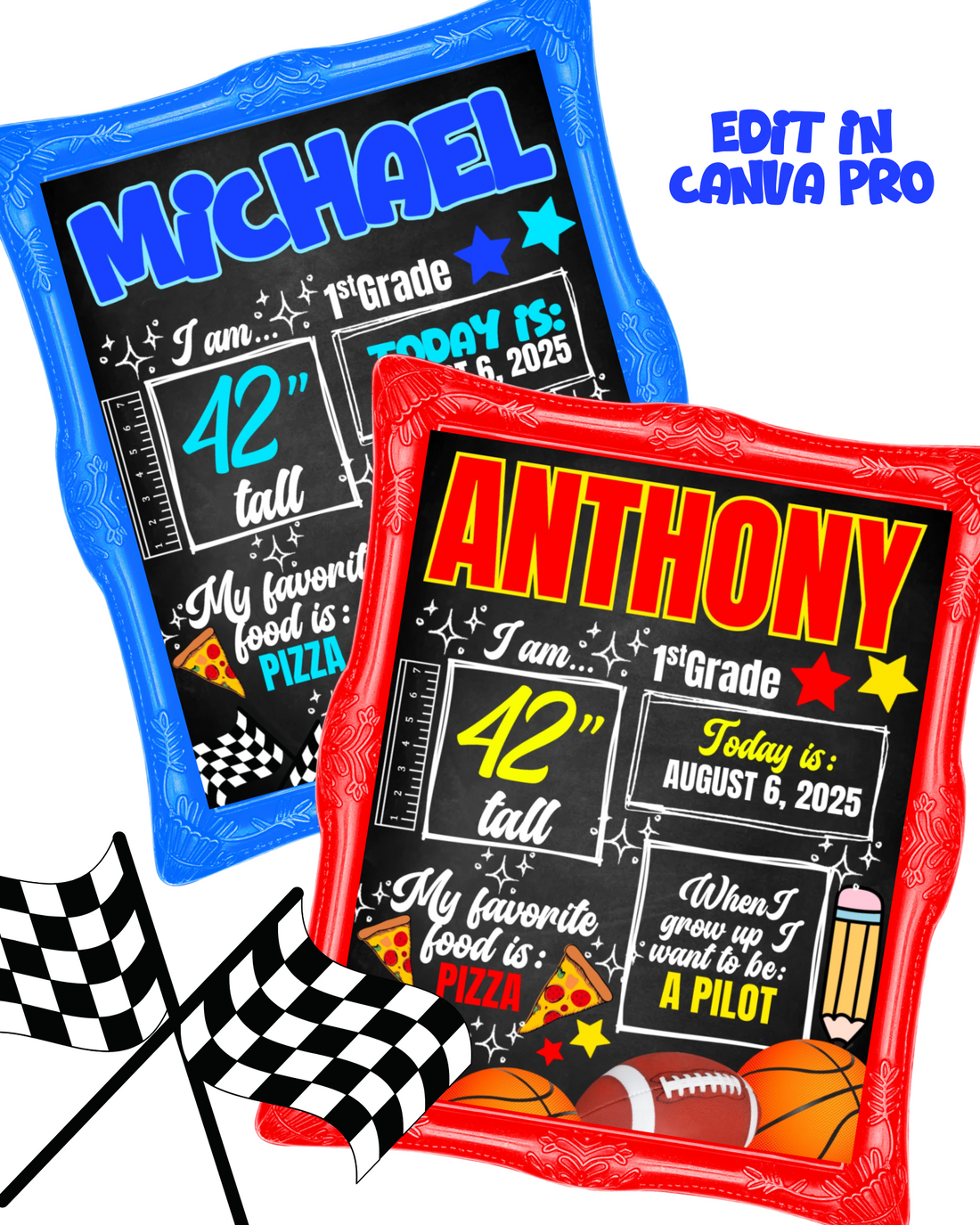 Back To School Board Templates – Posh Design Co.