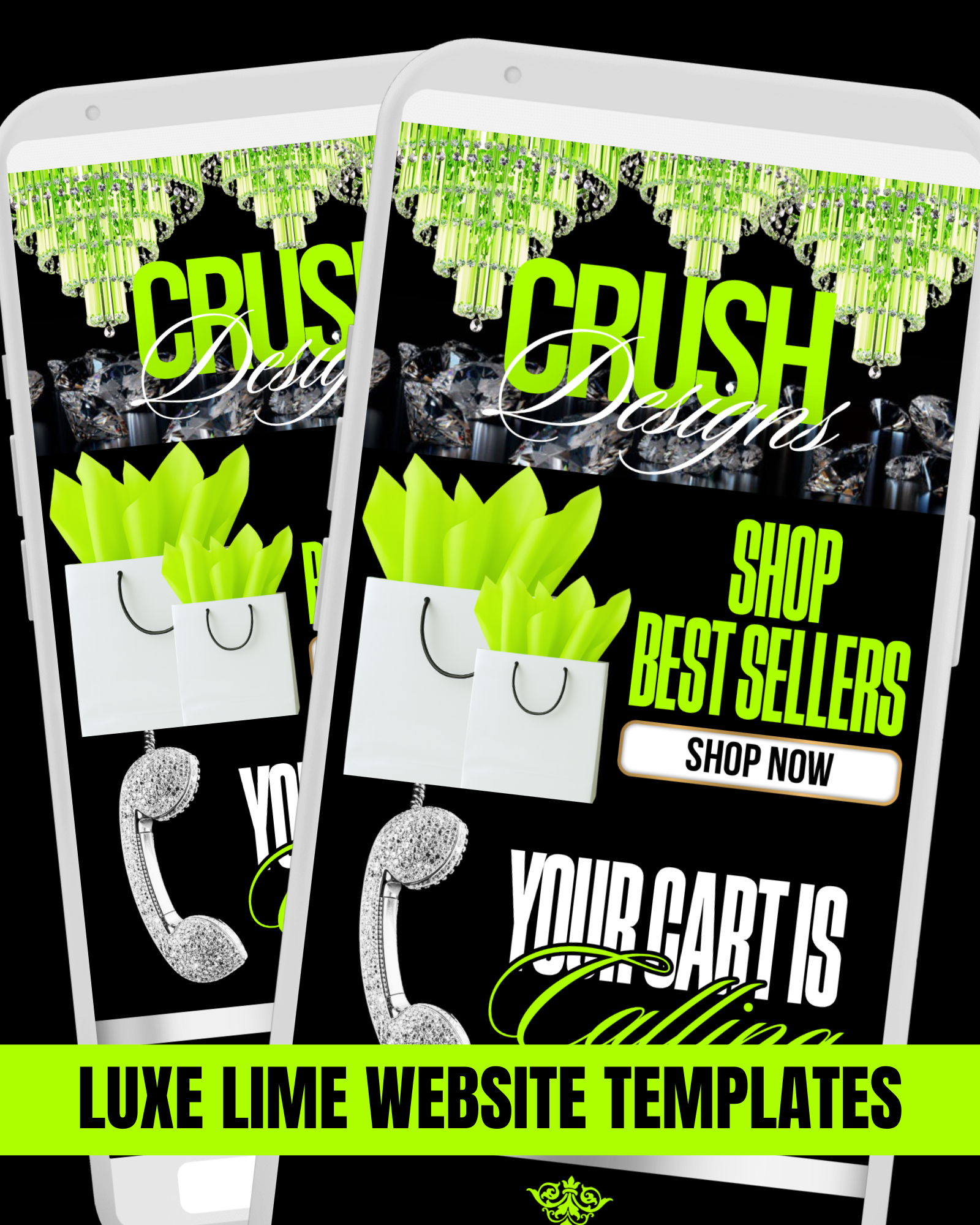 Luxe Lime DIY Website Template Kit – Posh Design Co.