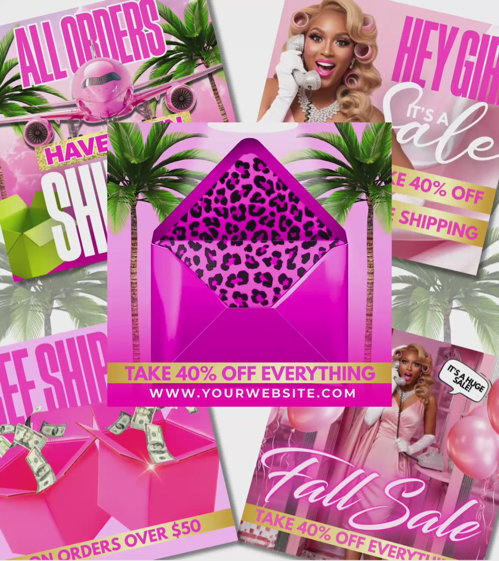 Pink Flyer Bundle – Posh Design Co.